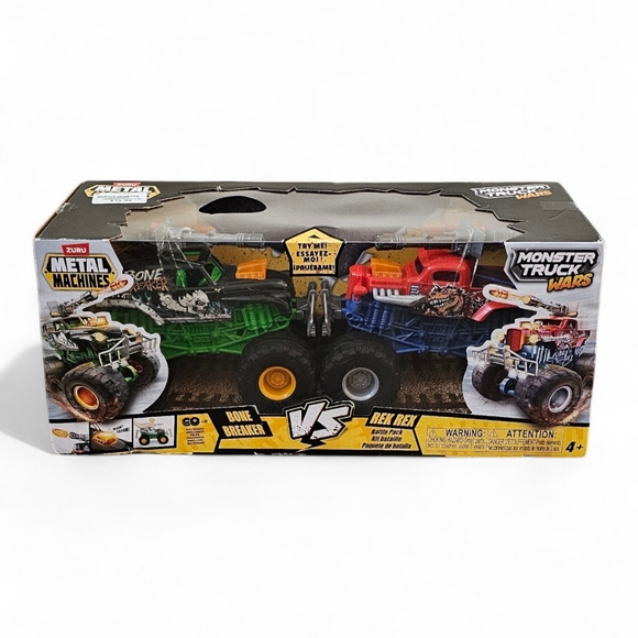Toys | Zuru Metal Machines Monster Truck Wars Battle Pack Bone Breaker ...